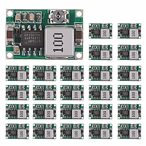 25 Pieces Mini 360 Buck Converter 3A DC Voltage Regulator Power Module DC-DC Voltage Regulator 4.75-23 V to 1.0-17 V, 3A Power Supply