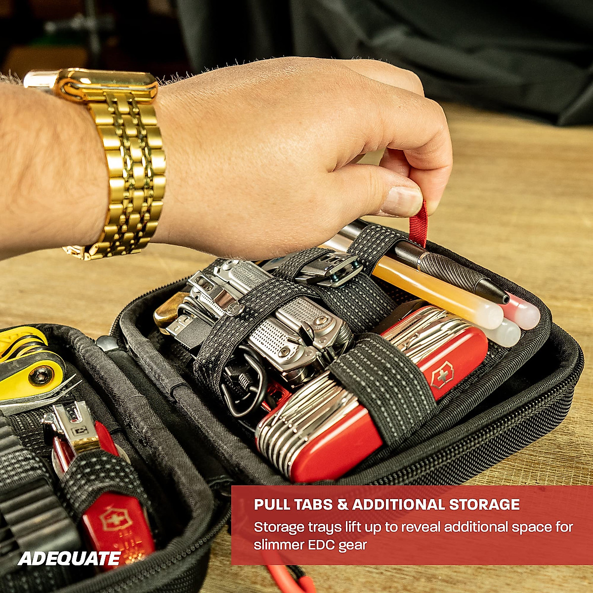Clip & Carry Bundle of Magnum & Adequate Sized EDC Storage Cases w/Integrated Valet Dump Tray