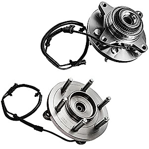 Detroit Axle - 4WD Front Wheel Bearing Hubs for 2011-2014 Ford F-150 Expedition Lincoln Navigator, Replacement 2012 2013 F-150 Expedition Navigator Wheel Bearing and Hubs Assembly Set