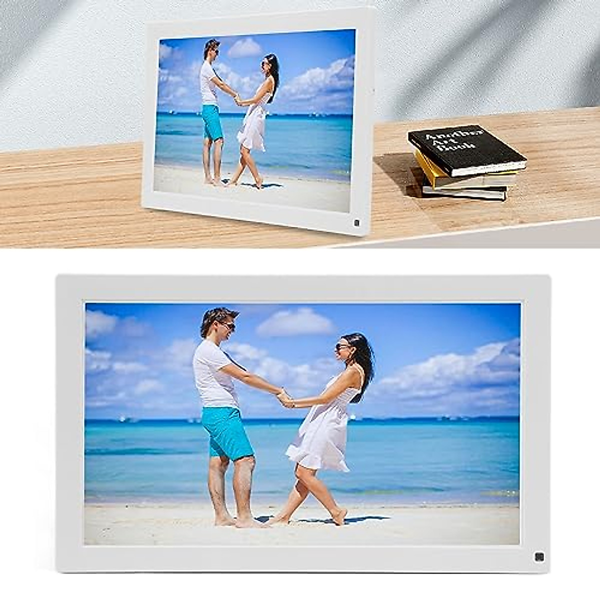 WiFi Digital Photo Frame, Autorotate Digital Photo Frame with Desktop Stand (US Plug)