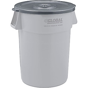 Trash Container Lid for 44 Gallon Can, 24-1/2" Dia,