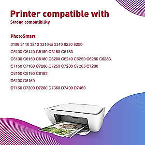 HOTCOLOR 4 Pack 02 02XL Cyan Remanufactured Inkjet Cartridges for HP 02XL HP02XL HP 02 Cyan C8771WN#140 Ink Cartridge