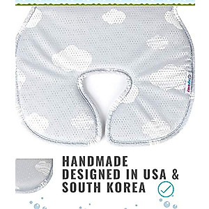 Agibaby Stroller Liner Cool Seat Cover | Pad| Insert for Universal Car Seat & Stroller - (Toddler Cloud 3D Mesh Handmade)