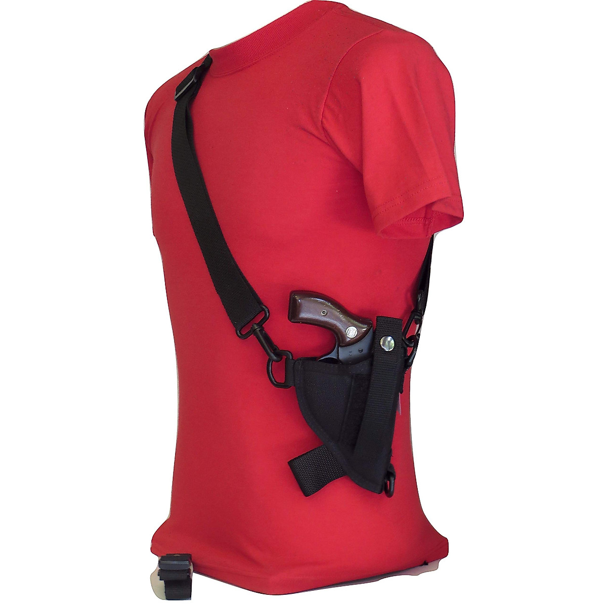 Bandolier Shoulder Holster 2"-2 1/2" Small Revolver 38, 357, 22 - J Frame Black