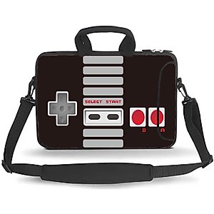 11 11.6 12 12.5 13 inches Case Laptop/Chromebook/Ultrabook/Notebook PC Messenger Bag Tablet Travel Case Neoprene Handle Sleeve with Shoulder Strap(Games)