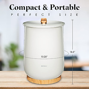 Bartnelli Luxury Premium Towel Warmer, Extra Large Size, Bucket Style - BTW-660 for Bath & Spa Towels, Baby Blankets, Bathrobes