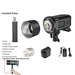 Godox AD600 Pro AD600Pro Godox Flash for Canon Nikon Sony Fujifilm Olympus Panasonic Camera,Built-in Godox 2.4G Wireless X System,600Ws TTL Outdoor Flash with Li-ion Battery HSS 1/8000s Strobe Light