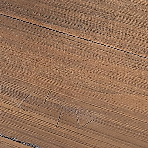 Roundhill Furniture Arch Solid Wood Dining Set: Round Table, Four Chairs, Distressed White and Dark Oak