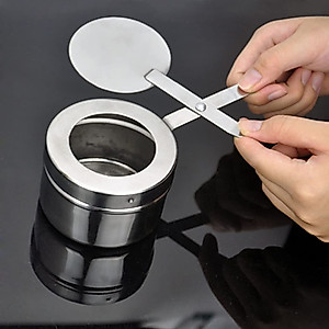 2pcs Steel Buffet Fuel Serving Dishes Chafing Dish Burner Holder Chafing Dishes& Food Warmers Fuel Holder Stainless Warming Trays for Buffets Party Tiny Fuel Holder Cans Small