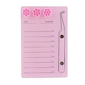 3 in 1 Eyelash Extension Tray, 7-15mm Acrylic False Lash Tray Eyelash Extension Holder Eyelashes Display Strip Lash Pallet with Magnetic Suction Holes for Eyelash Training Institutions
