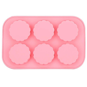 Mooncake Mold, 6 Slots Mooncake Mold, Food Grade Silicone for Cookies Make Good Looking Moon Cakes