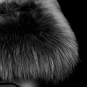 IRIWOOL Square Fur Sheepskin Chair Cover Seat Cushion Pad Super Soft Area Rugs for Living Bedroom Sofa 18" x 18" (Pack of 1), Dark Gray