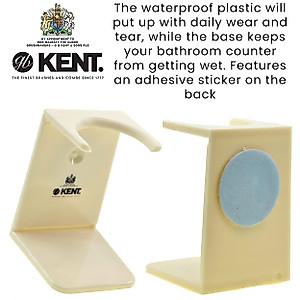 Kent VSB6 1.5" Water Resistant Mock Ivory Shaving Brush Stand - For Kent BK2 and BK4 Natural Shaving Brush Air Drying Base