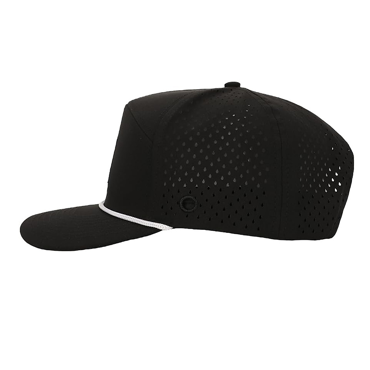 SixHats Arrow Waterproof & Sweat Proof Hat | Available in 3 Sizes | Golf Tee Holder, Black, Medium-Large