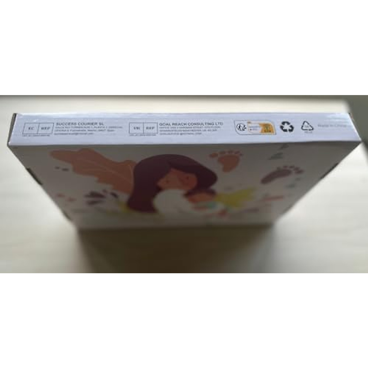 PewinGo Baby Footprint Kit,Baby Clay Hand and Footprint Kit,Newborn Baby Handprint Kit,Baby Keepsake Frames for First Mothers Day Gifts,Personalized Baby Shower Gifts for New Mom,New Parents