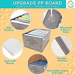 About tidy Love 6 Grids Closet Organizer, Sturdy Wardrobe Clothes Organizer for Folded Clothes, Clothes Storage Organizer for T-Shirts, Jeans, Drawer Divider Storage