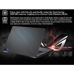 ASUS 2023 ROG Zephyrus 15.6" WQHD 165Hz Gaming Laptop, AMD Ryzen 9 6900HS, RGB Backlit Keyboard, NVIDIA GeForce RTX 3060 8G, Win 11 Pro, Gray, 32GB SnowBell USB Card, (32GB DDR5 | 2TB PCIe SSD)