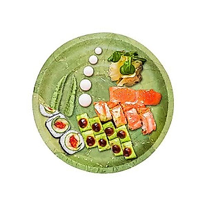 Palash - Sal Leaf Dinnerware Set Eco-friendly Biodegradable |Theme Party, Wedding, Dinner 12"Plates (12" Round Plate | Pack of 25)
