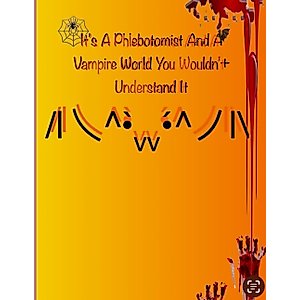 Phlebotomy Notebook Vampire Halloween Edition with Study Guides