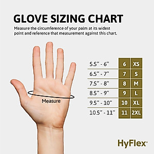 Ansell HyFlex 11-818 Ultralight Mechanical Protection Abrasion-Resistant Gloves, Small, Blue (1 Pair)