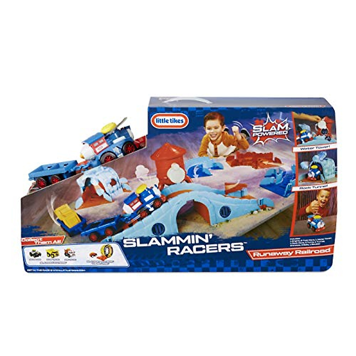 Little Tikes Slammin' Racers Runaway Railroad Set & Train with Sounds