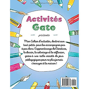 Mon Cahier d'activités 3 ans: Apprendre a écrire , dessiner, colorier et a raisonner avec ( Labyrinthe enfant, Coloriage par numero, points a relier, ... a la maison ! (Grand format) (French Edition)