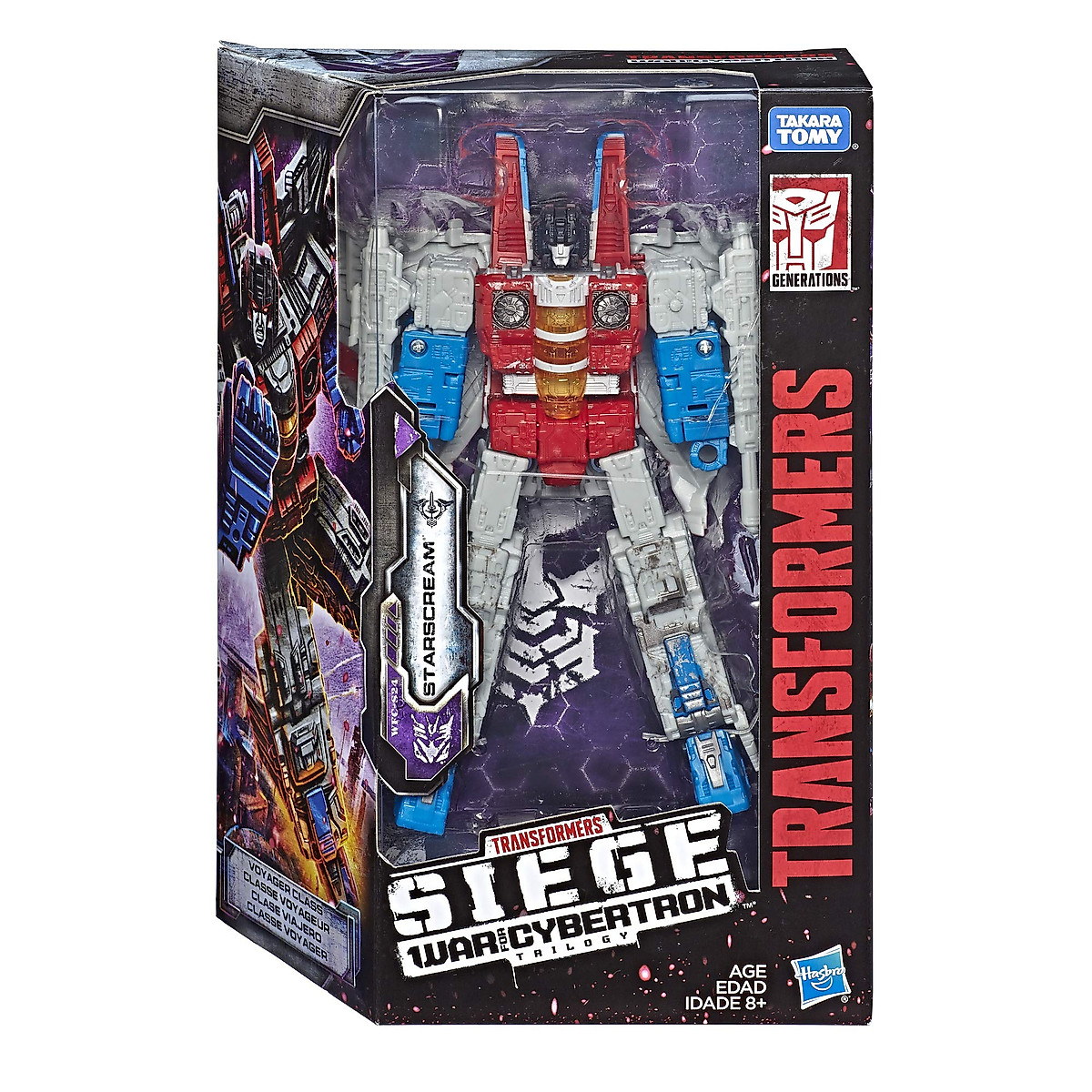 Transformers Toys Generations War for Cybertron Voyager Wfc-S24 Starscream Action Figure - Siege Chapter - Adults & Kids Ages 8 & Up, 7"