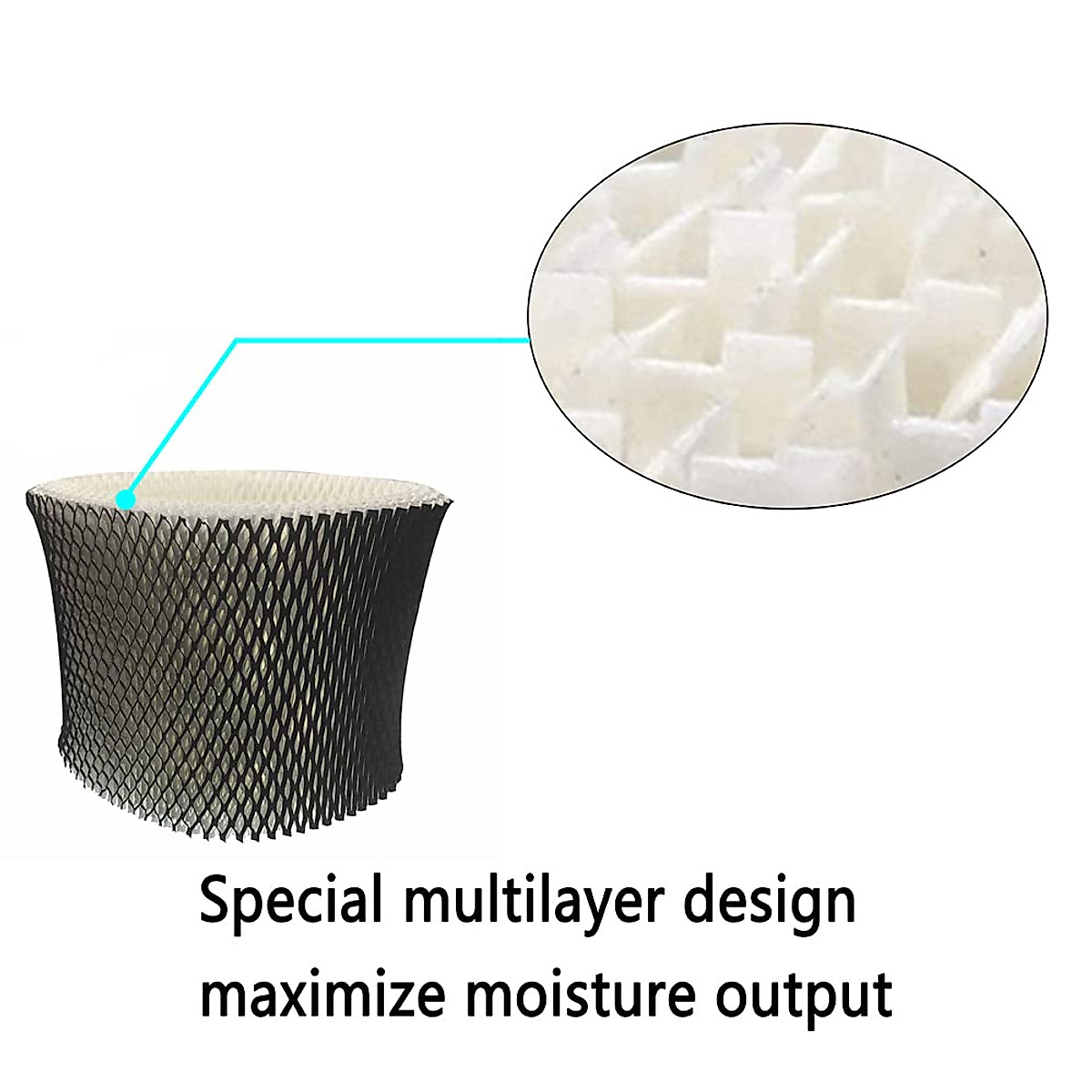 Mumaxun 2pcs Replacement for HWF64 Humidifier Filter B fit Holmes, Sunbeam, Bionaire - HM1730, HM1745, HM1746, HM1750, HM2200, SCM1745, SCM1746, BWF64,BWF64CS, BCM1745, BCM1745-C, BCM2200