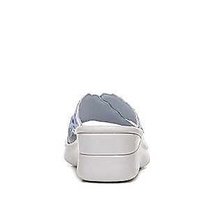 BZees Womens Sahara Slide Sandal Blue Tie Dye Fabric 7.5 M