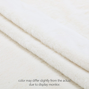 DUHOME Faux Fur Home Office Desk Chair, Modern Fluffy Fuzzy Vanity Chair with Wheels Golden Base Height Adjustable Swivel Task Chair for Girls Women, White & Faux Fur