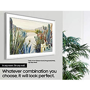 Samsung (2021) Modern Brown Frame Customizable Bezel, 50-Inch