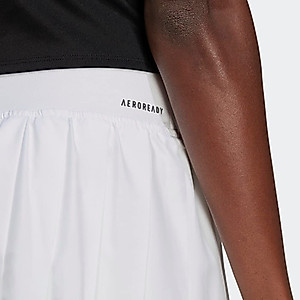 adidas womens Club Tennis Pleated Skirt Dress, White/Grey, X-Small US