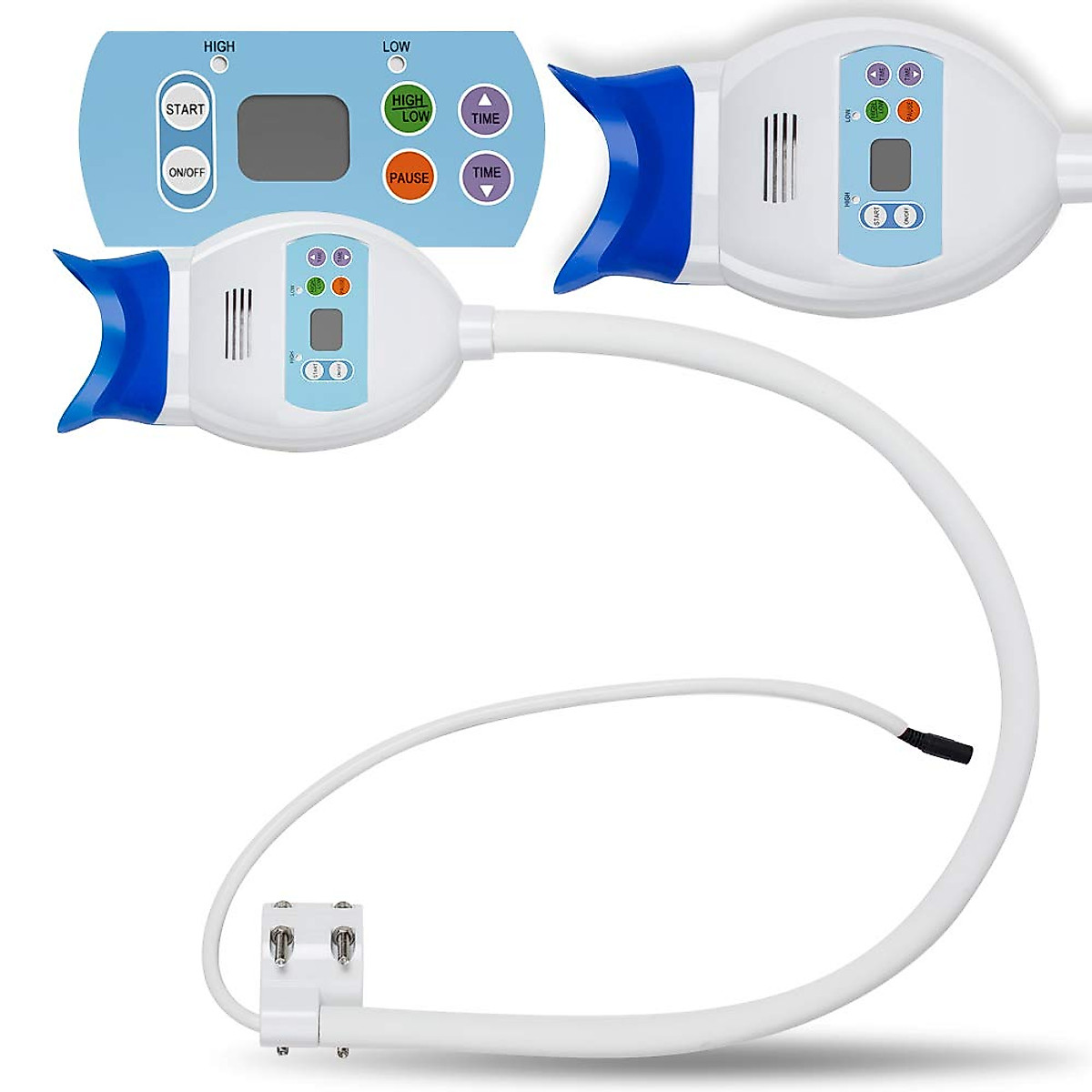 Pevor Power Dental Teeth Whitening Light, Teeth Whitener Cold 8 LED Light Lamp Bleaching Arm Holder Holding on Dentist Chair Shipping from US