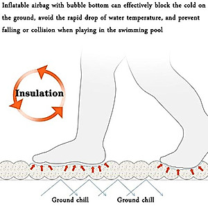 Inflatable swimming pool Blow Up Kiddie Pool,Inflatable Kiddie Pools Outdoor, Family Lounge Pool Garden, Cute Cartoon Shape Ocean Ball Pool, Summer Water Party ( Color : Blue , Size : 5.93.3ft )