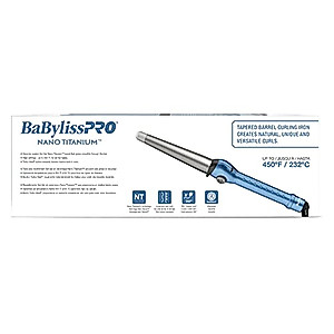BaBylissPRO Nano Titanium Conicurl Iron , 1-1/4"