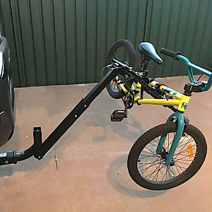 GUDE 4 Bike Rack Hitch Mount Rack, Heavy Duty Alloy Steel Bicycle Carrier with 2'' Hitch Receiver, Double Folding Arms Bicycle Carrier for Car SUV Truck, Black