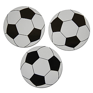 Novel Merk Soccer Ball Circle Decorations Small Refrigerator Magnet Set Miniature Design (12 Pieces)