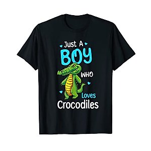 Just A Boy Who Loves Crocodiles T-Shirt