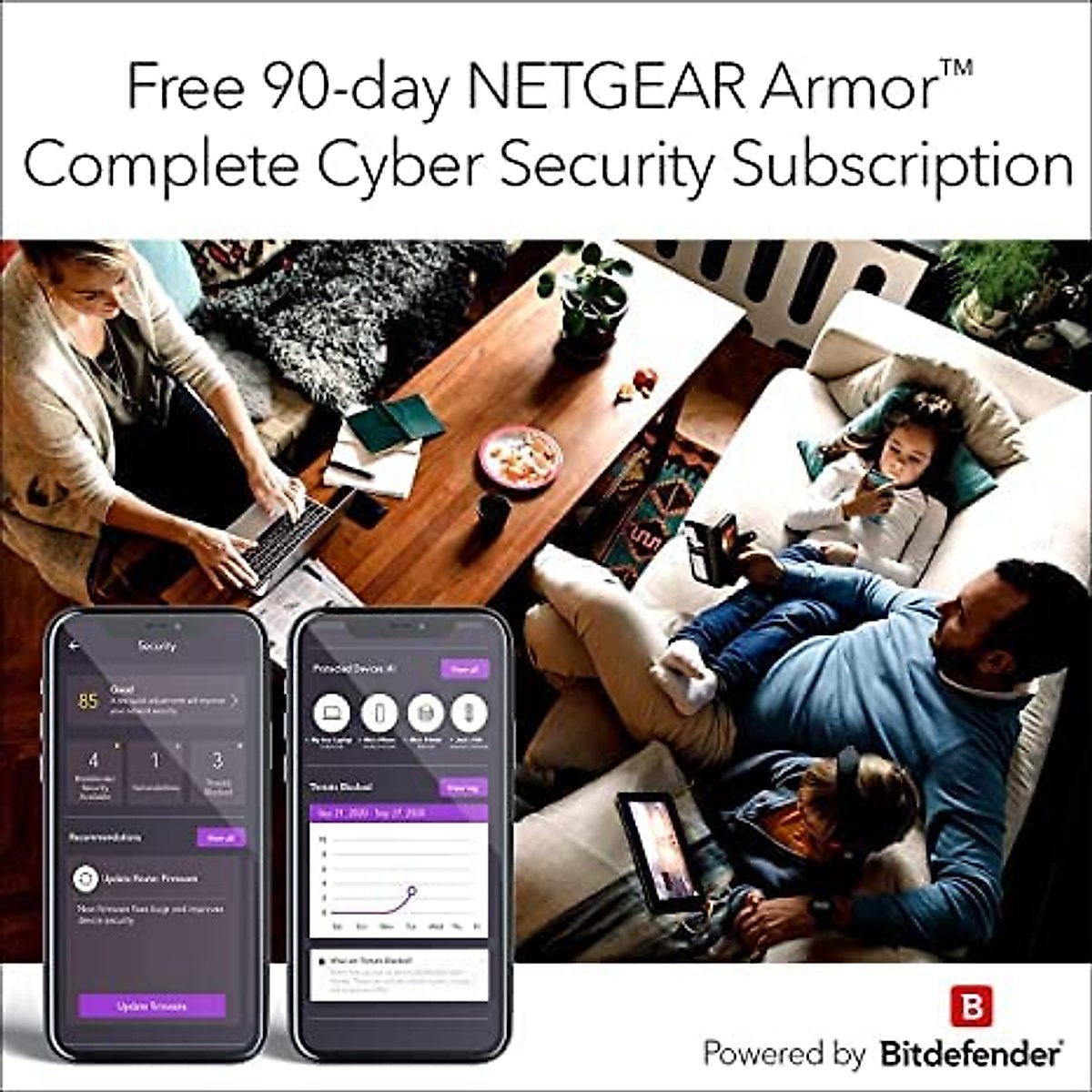 NETGEAR Nighthawk CAX30S - 100NAS AX2700 Wi-Fi 6 Cable Modem Router - Compatible with Xfinity, Spectrum, and Cox, (Up to 2.7Gbps) DOCSIS 3.1- Renewed