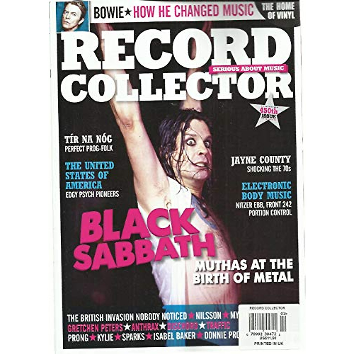 RECORD COLLECTOR, SERIOUS ABOUT MUSIC, FEBRUARY, 2016 450th ISSUE