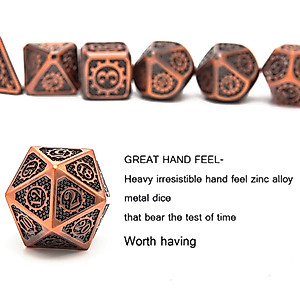 Dungeons and Dragons Dice Set, Metal Polyhedral DND Large Dice Bag Bulk Tower Role Playing Dice