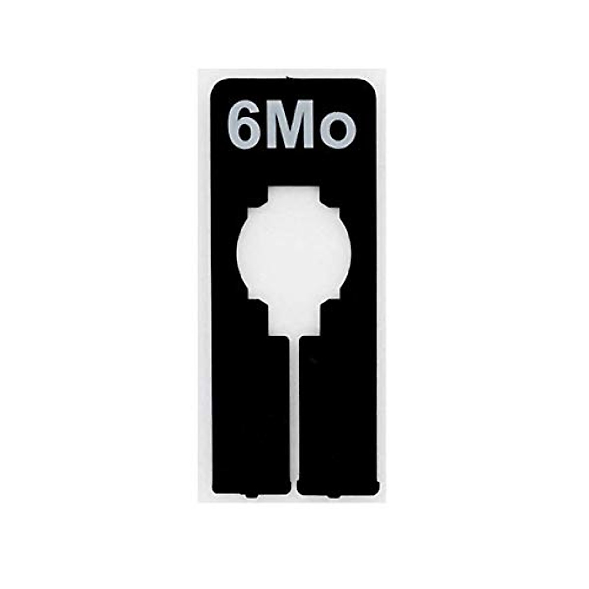 NAHANCO QSDBWKIT5, Black Rectangular Clothing Size Dividers with White Print for Baby/Kids, 3MOS – 4T, Kit of 10 (10 Sizes, 1 Piece Each)