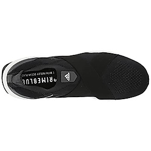 adidas Women's Ultraboost DNA Running Shoe, Black/Black/Acid Orange (Slip-on), 8.5