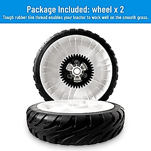 Replacement 115-4695 Wheels Compatible with Toro Lawn Mower - 8" Back Drive Wheel Plastic Gear Assebmly Compatible with Toro 20332 20333 20334 22" Recycler Lawn Mower, 2 Pack