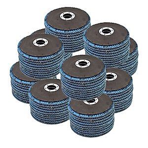 Kimllier 4-1/2 Inch x 7/8 Inch Premium Zirconia Flap Discs 100 Pack 40 Grits Grinding Wheel Angle Grinder Sanding Disc Type 29
