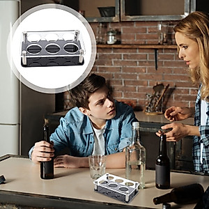 CLISPEED Acrylic Shot Glass Holder Rack Shot Glass Liquor Tray Acrylic Shot Glass Set Stand Rack Display Serving Tray for Whiskey Vodka Rum Cocktail Tequila Black