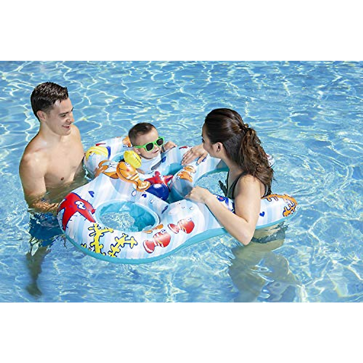 Poolmaster Mommy & US Swimming Pool Baby Rider, 2 Child, Multicolor