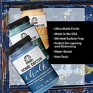 FolkArt Home Decor Ultra Matte Chalk Finish Acrylic Craft Paint Set Formulated for No-Prep Application, Designed for Beginners and Artists