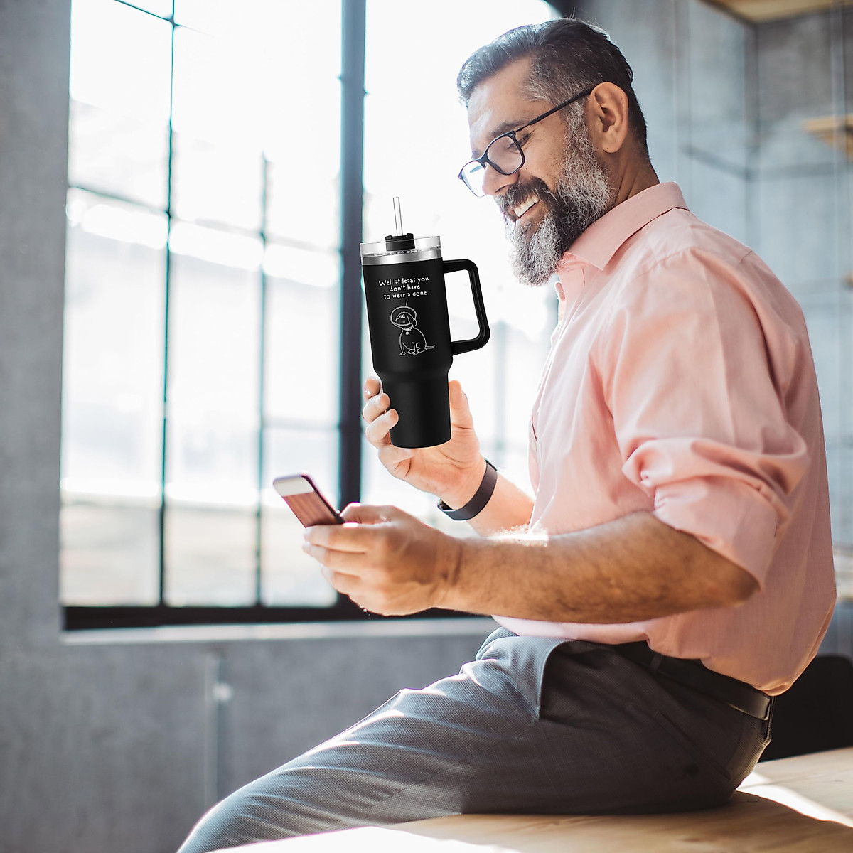 Funny Get Well Soon Gifts for Men, Women, 40Oz Hospital Tumbler, After Surgery Recovery Gifts for Chemo Patients, Cancer Gift for Sick Friends, Condolence, Divorce, Thinking of You Feel Better Gift