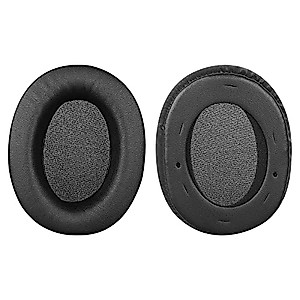 Geekria QuickFit Protein Leather Replacement Ear Pads for Edifier W800BT (CMIIT ID:2019DP1007) Headphones Earpads, Headset Ear Cushion Repair Parts (Black)